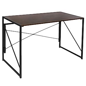 Epetlover Folding Computer Desk Writing Table Study Work Station Portable Notebook PC Laptop Standing Desk Home Office, Espresso