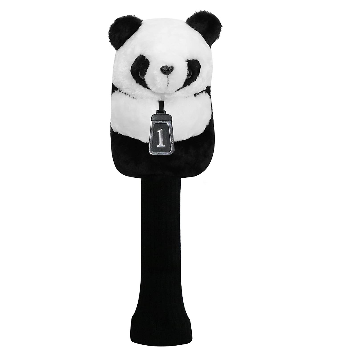 LeFeng Animal Golf Headcovers, Funny Golf Head Covers Collection for Driver and Fairway Wood, Cute and Soft Golf Club Protector(Panda Driver)