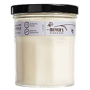 Mrs. Meyer's Soy Aromatherapy Candle, 25 Hour Burn Time, Made with Soy Wax and Essential Oils, Lavender, 4.9 oz