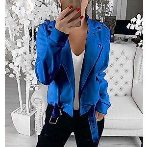 Goddessvan Casual Cardigan Suit Women Winter Long Sleeve Open Front Short Coat Jacket