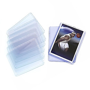 40 Pcs Baseball Card Protectors, 3" x 4" Top Loaders Card Sleeves for Trading Card Penny Sleeves Thick Plastic Toploaders Compatible with Yugioh, MTG, Sports, Football Cards