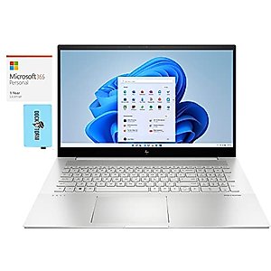 HP Envy 17t-cr0000 Home & Business Laptop (Intel i7-1260P 12-Core, 32GB RAM, 1TB PCIe SSD, Intel Iris Xe, 17.3" 60Hz 4K Ultra HD (3840x2160), WiFi, Win 11 Pro) with MS 365 Personal , Hub