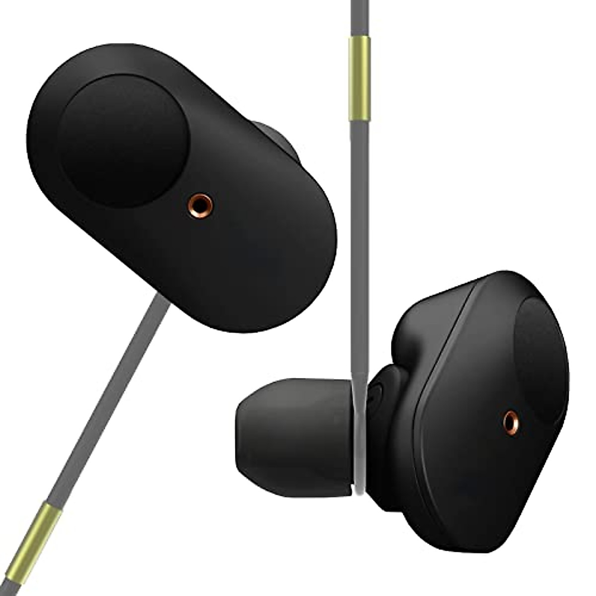 cobcobb Looper Wireless Earbuds Anti-Lost Strap Magnetic Cord for Stemless Wireless Headphone TOZO Bose JBL Beats Skullcandy Samsung(Grey 2Pack)