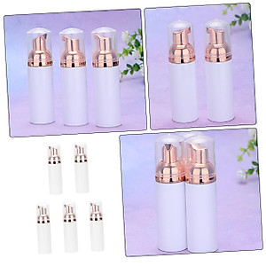 FOMIYES 15 pcs Mousse Sparkling Bottle Travel soap Dispenser Human Kids foamingsoap Holder Tray foaming soap Dispenser Bowl jar Machine Travel Hand soap foaming Shopkeeper Filling Plastic