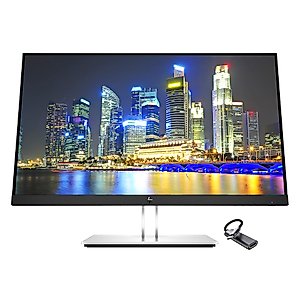 HP EliteDisplay E24 G4 24 Inch IPS FHD Multi-Device Monitor Bundle with Blue Light Filter, HDMI, DisplayPort, HDMI to USB-C Adapter, Compatible with MacBook, MacBook Pro, MacBook Air, iPad and iPhone