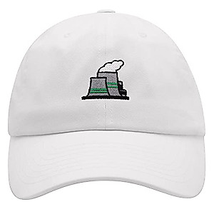 JPAK Nuclear Power Plant Premium Dad Hat Embroidered Baseball Cap Cute White