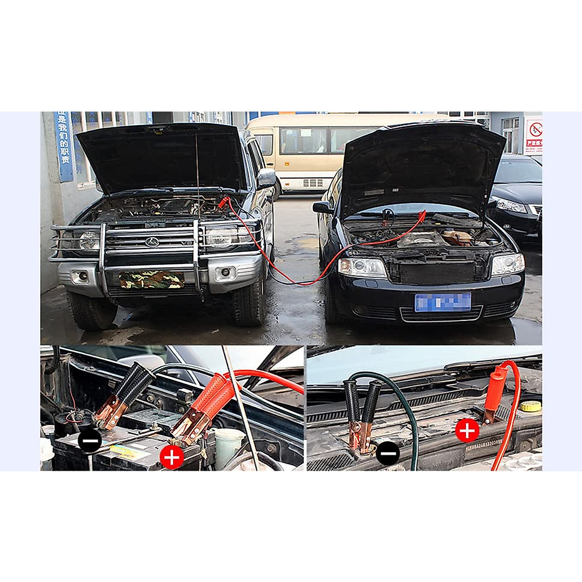 Fielect 2Pcs 10A Heavy-Duty Insulated Alligator Clips,Battery Crocodile Electrical Test Clamps,Battery Charger Clamp for Car Auto Vehicle Boat Red and Black