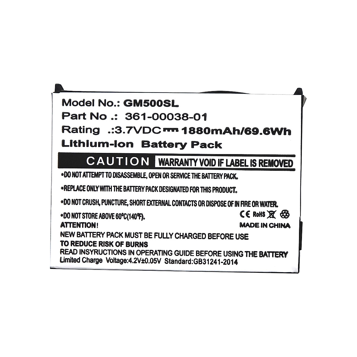 BORNMIO Replacement Battery for Garmin Zumo 660 Aera 510 Nuvi 500 Nuvi 550 Aera 500 Aera 550 Aera 560 Nuvi 510 Zumo 220 Zumo 600 Zumo 650 Zumo 660LM