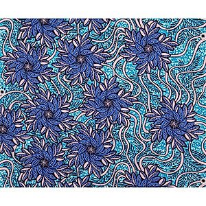 African Fabric Polyester African Ankara Print Fabric 6 Yards African Fabric by The Yard One Piece(FP180)