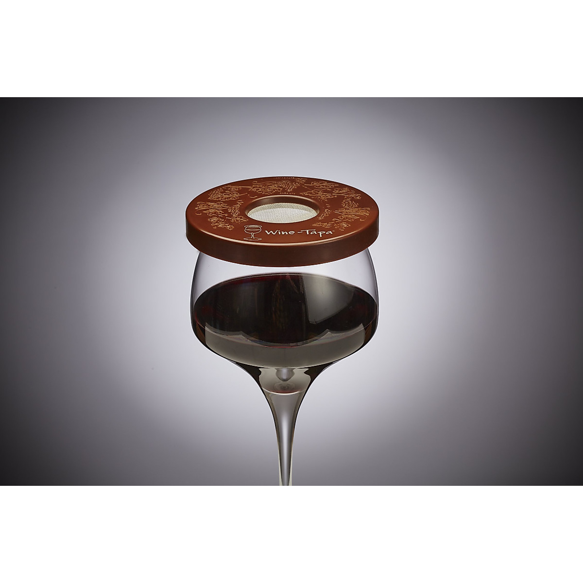 Wine-Tapa(R) Tuscan Set of 6 Wine Glass Covers in Beautiful Earthy Colors to Protect Your Wine From Bugs