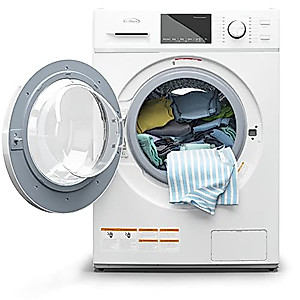 KoolMore 2-in-1 Front Load Washer and Dryer Combo for Apartment, Dorm, RV, and Small Home Laundry Washing and Drying, 16 Wash and 4 Dry Cycles, Compact Space Saver (White) [FLC-3CWH]