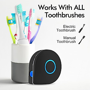 TAISHAN UV Sanitizer Toothbrush Case，Rechargeable Portable Mini Holder with Mirror,Fits All Toothbrushes for Electric and Manual,Safety Feature Home Travel