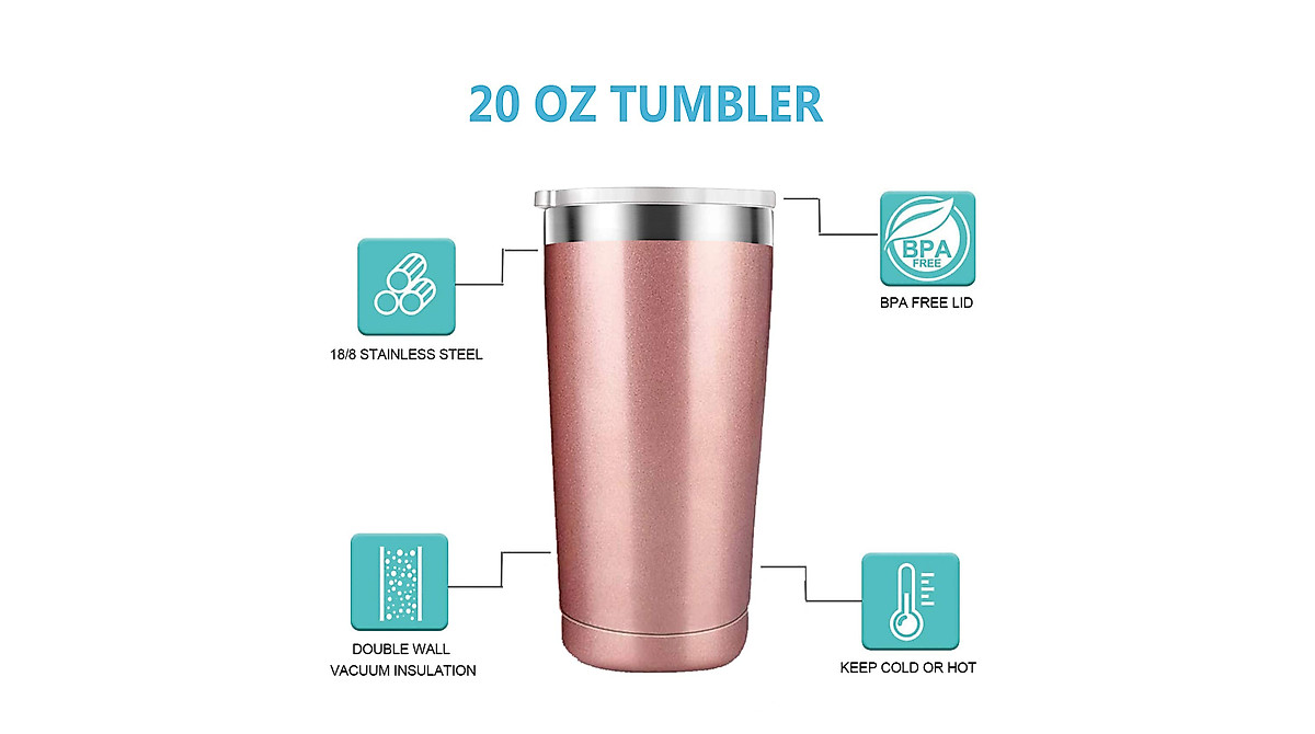 Mamihlap Inspirational Travel Mug - 20 oz Rose Gold Gift