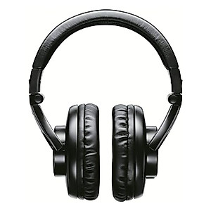 Shure SRH440 Professional Studio Headphones, Enhanced Frequency Response and Extended Range for Home and Studio Recording, with Detachable Coiled Cable, Carrying Bag and 1/4" Adapter (SRH440-BK)