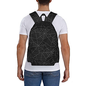 SDERDZSE Halloween Bats Goth Backpack Casual Large Capacity Daypack Lightweight Travel Backpack For Men Women