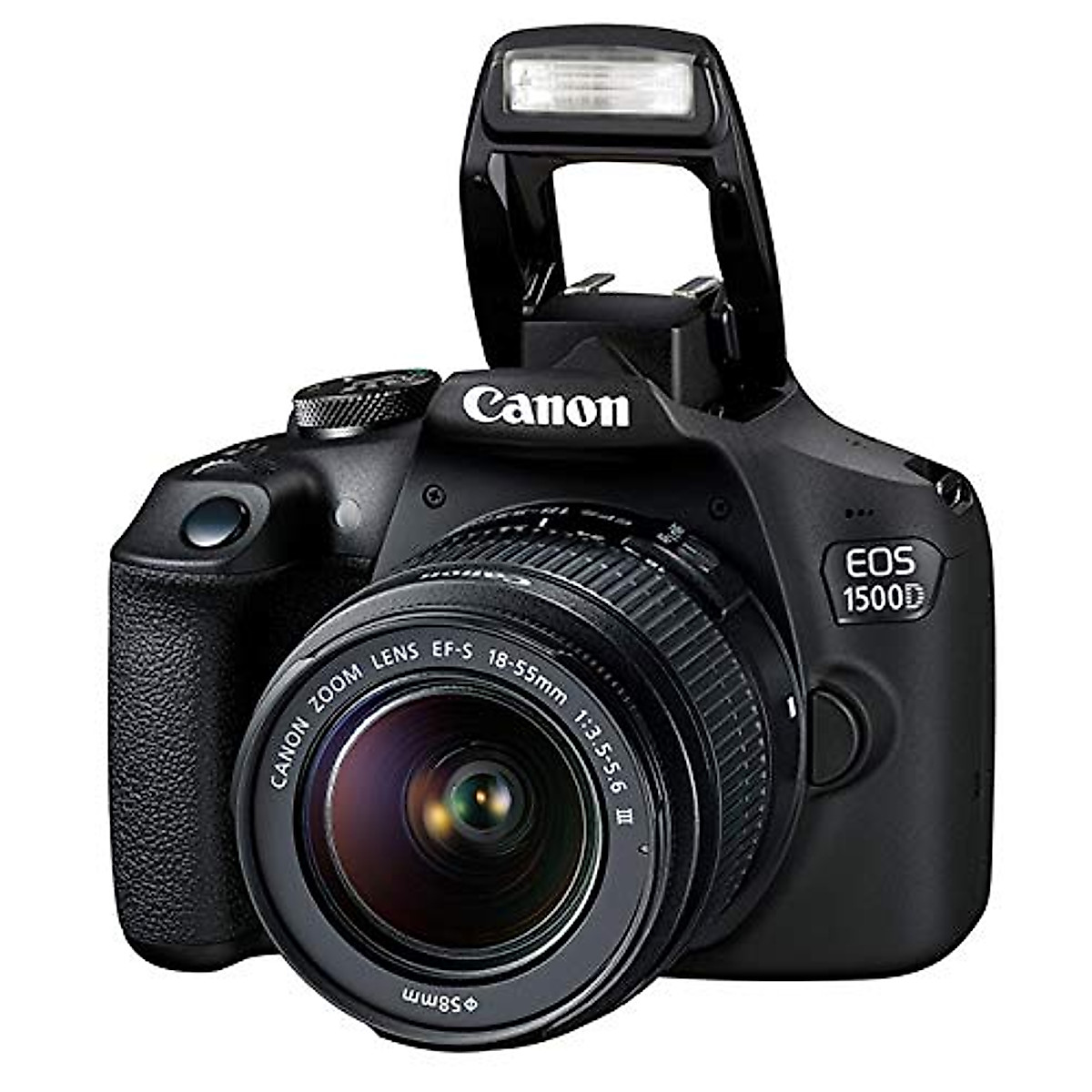 Canon EOS 1500D (Rebel T7) DSLR Camera with 18-55mm Lens Bundle + Premium Accessory Bundle Including 64GB Memory, Filters, Photo/Video Software Package, Shoulder Bag & More