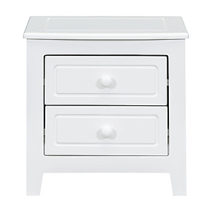 Harper & Bright Designs 3 Pieces Queen Bedroom Sets, Wooden Queen Size Platform Bed with 2 Nightstands, Retro Design Queen Bedroom Furniture Sets, Easy to Assemble (White)