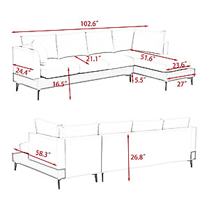 ViolaDresses The Sofa in The Corner of The Living Room is Multi-Person