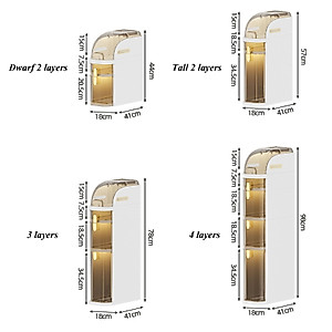 Small Bathroom Storage Corner Floor Cabinet with Storage Drawer and Shelves, Narrow Organizer Toilet Paper Cabinet for Tiny Kitchen Laundry Living Room Toilet Gap, Large Capacity