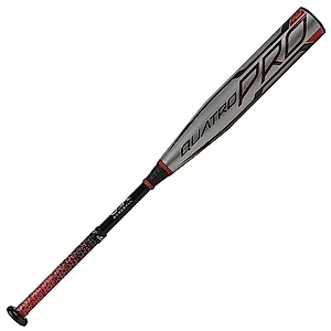Rawlings 2021 Quatro Pro USA Baseball Bat Series, 30 inch (-10), Red/Silver/Black