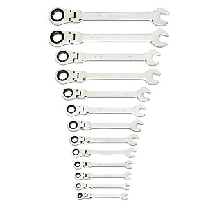GEARWRENCH 25-Pc. Flex Combination Ratcheting Wrench Set, SAE/MM - 86730