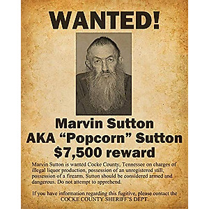 Bootleggers Wanted Posters Art Prints - Set of Four Photos (8x10) Unframed - Makes a Great Bar and Drinking Establishment Decor and Gift Under $20 for Home Brewers