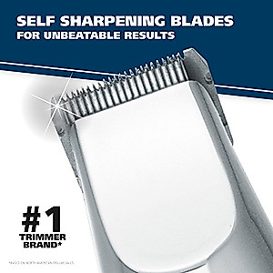 Wahl Groomsman Rechargeable Beard Trimming kit for Mustaches, Nose Hair, and Light Detailing and Grooming with Bonus Wet/Dry Electric Nose Trimmer – Model 5622