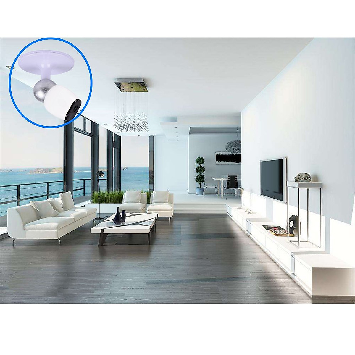 Haoyou Table Ceiling Mounts Compatible with Magnetic Arlo/Arlo Pro/Arlo Pro 2 Camera (2 Pack White)