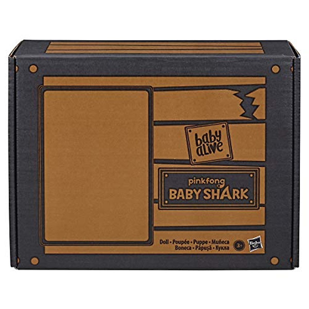 Baby Alive, Baby Shark Brown Hair Doll, with Tail & Hood, Inspired by Hit Song & Dance, Waterplay Toy for Kids Ages 3 Years Old & Up (Amazon Exclusive)