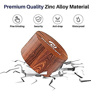 NoviDSgot Spice Grinder 3.0 Inch, Large 3'' Grinder, Wooden Brown