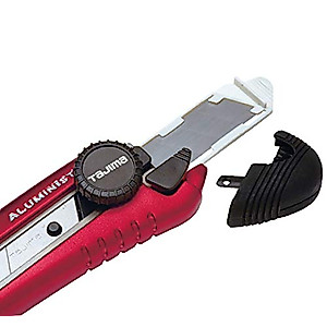 TAJIMA Utility Knife - 1" 7-Point Rock Hard Magazine Snap Blade Box Cutter with Dial Lock & 3 Rock Hard Blades - AC-701R