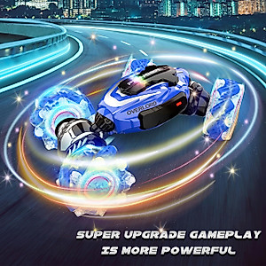 Remote Control Car, Gesture Sensing RC Stunt Car, 4 WD Transform Off Road for Rotating, 2.4Ghz Hand Controlled & Remote Control Twister Cars, RC Cars for Kids Boys Girls Toy Gift Age 6 7 8 9+ yr