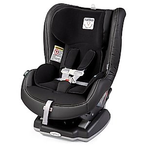 Peg Perego Primo Viaggio Convertible - Reversible Car Seat - Rear Facing for Children 5 to 45 lbs and Forward Facing for Children 22 to 65 lbs - Made in Italy - Licorice (Black)