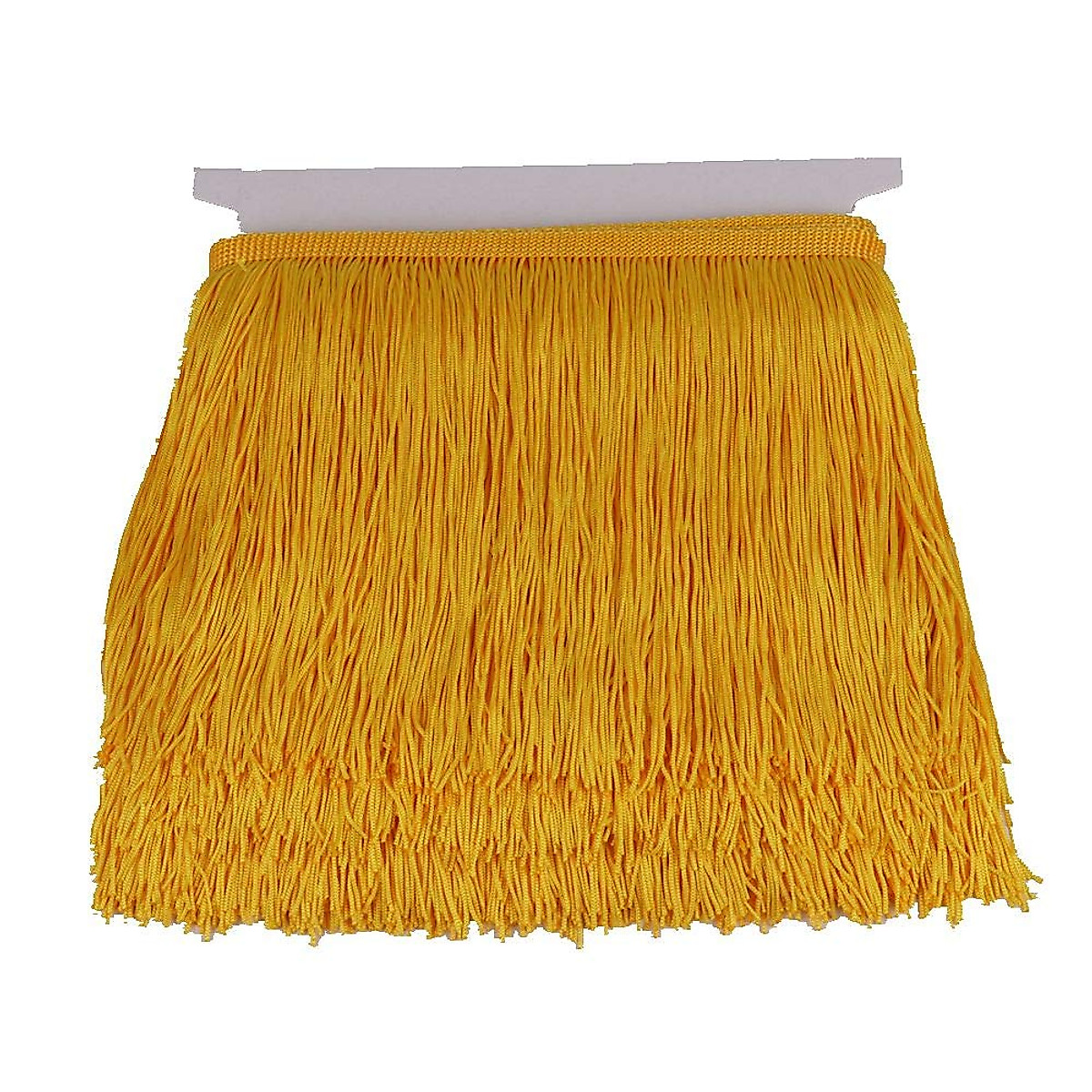 Heartwish268 Fringe Trim Lace Polyerter Fibre Tassel 6inch Wide 10 Yards Long for Clothes Accessories Latin Wedding Dress DIY Lamp Shade Decoration Golden Yellow