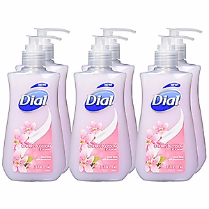 Dial Cherry Blossom & Almond Hand Soap with Moisturizer, 7.5 Fl Oz (Pack of 6)
