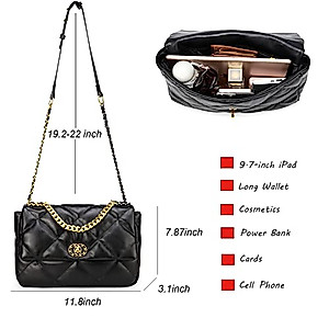 Crossbody Bags for Women Vegan Leather Handbags Classic Tote Purse with Adjustable Strap large Messenger Shoulder Bags Black