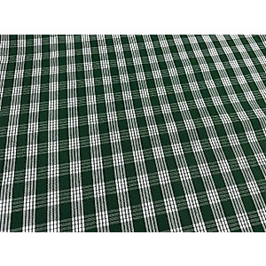 Forest Green Woven Palaka 100% Cotton Sold by The Yard