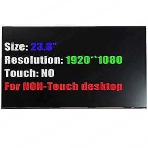 DomDomLCD MV238FHM-N20 923631-001 LED LCD Display Screen Panel Replacement FHD 23.8"