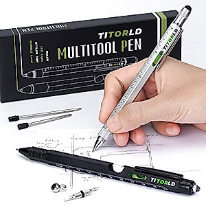 Gifts for Men Dad Him, Fathers Day, 10 in 1 Multi-tool Pen Sets, Birthday Gift Ideas for Husband Grandpa, Unique Tech Gifts from Wife Son Daughter Kids, Cool Gadgets Stuff, Christmas Stocking Stuffers