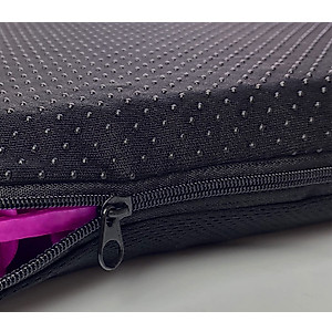 Sbriun Extra Thick Gel Seat Cushion Pillow - Enhanced Double Office Chair Car Egg Seat Cushion Pillow for Back, Coccyx & Tailbone Pain Relief Pad - Pressure Reducing Honeycomb Designed for Comfort