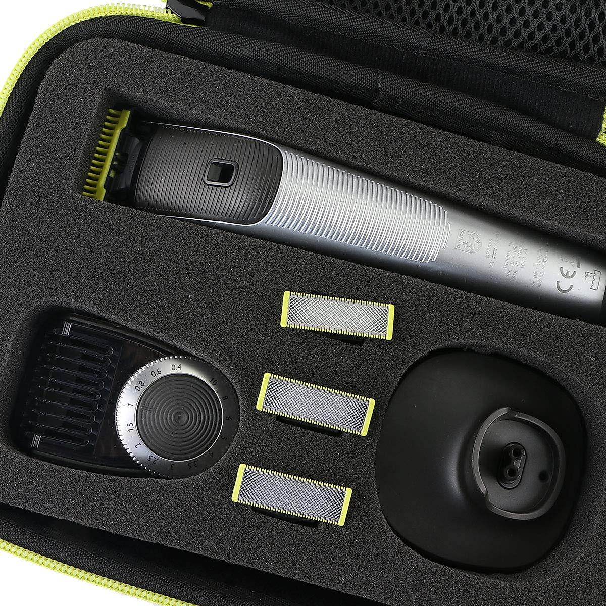 Khanka Hard Travel Case Replacement for Philips Norelco Oneblade QP6520/70 Pro Hybrid Electric Trimmer and Shaver