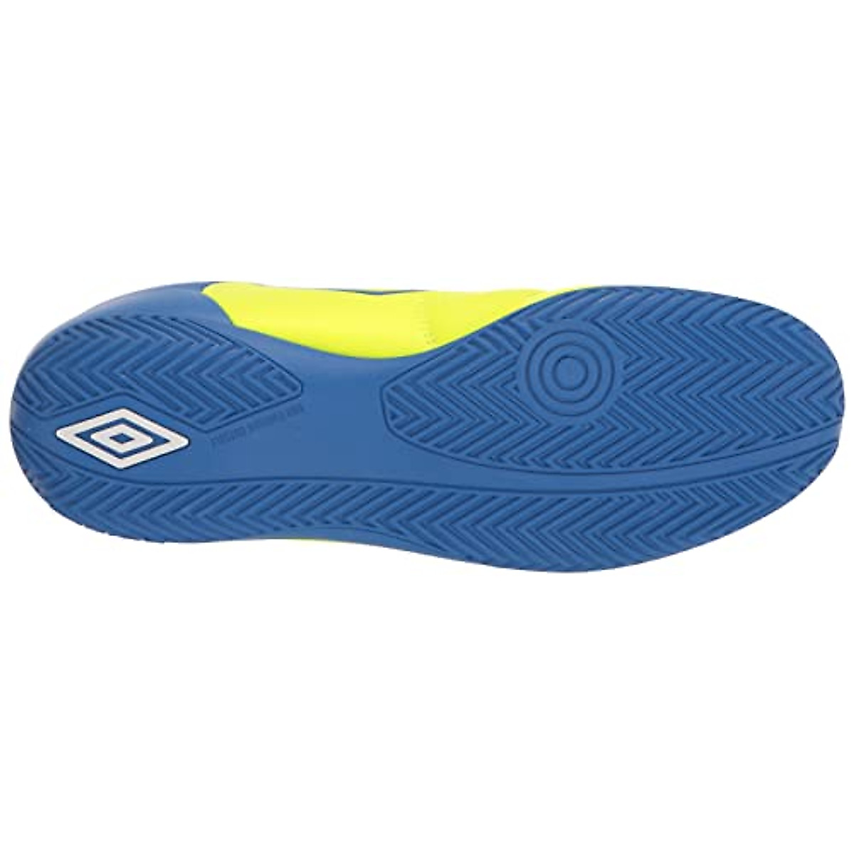 Umbro Men's Classico XI IC Indoor Soccer Shoe, Yellow/Blue, 9