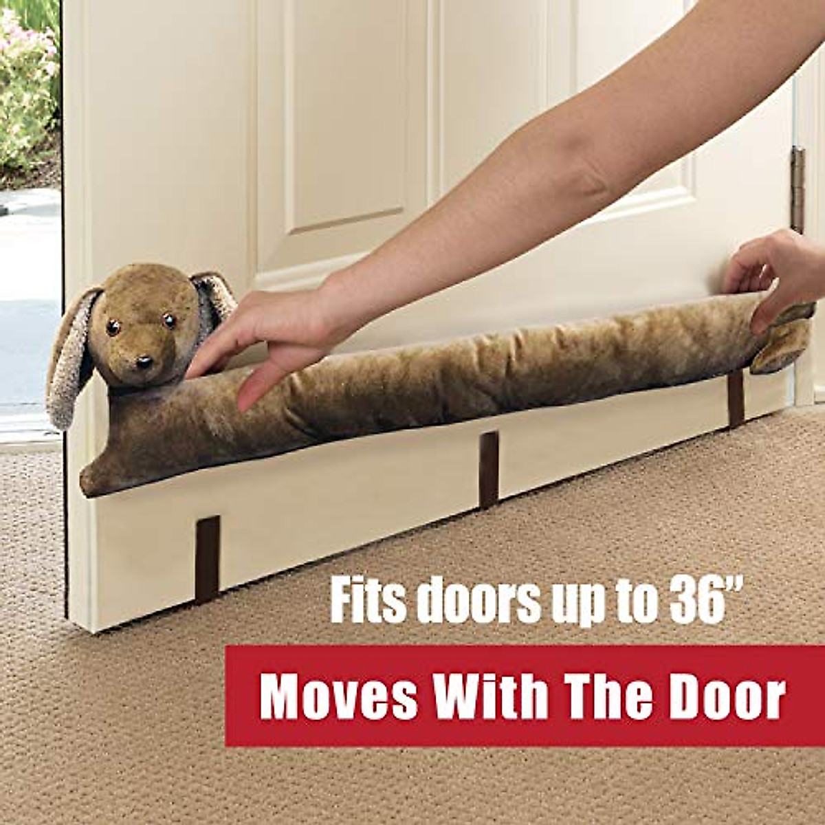 TWIN DRAFT GUARD Doggie Draft Stopper for Doors and Windows