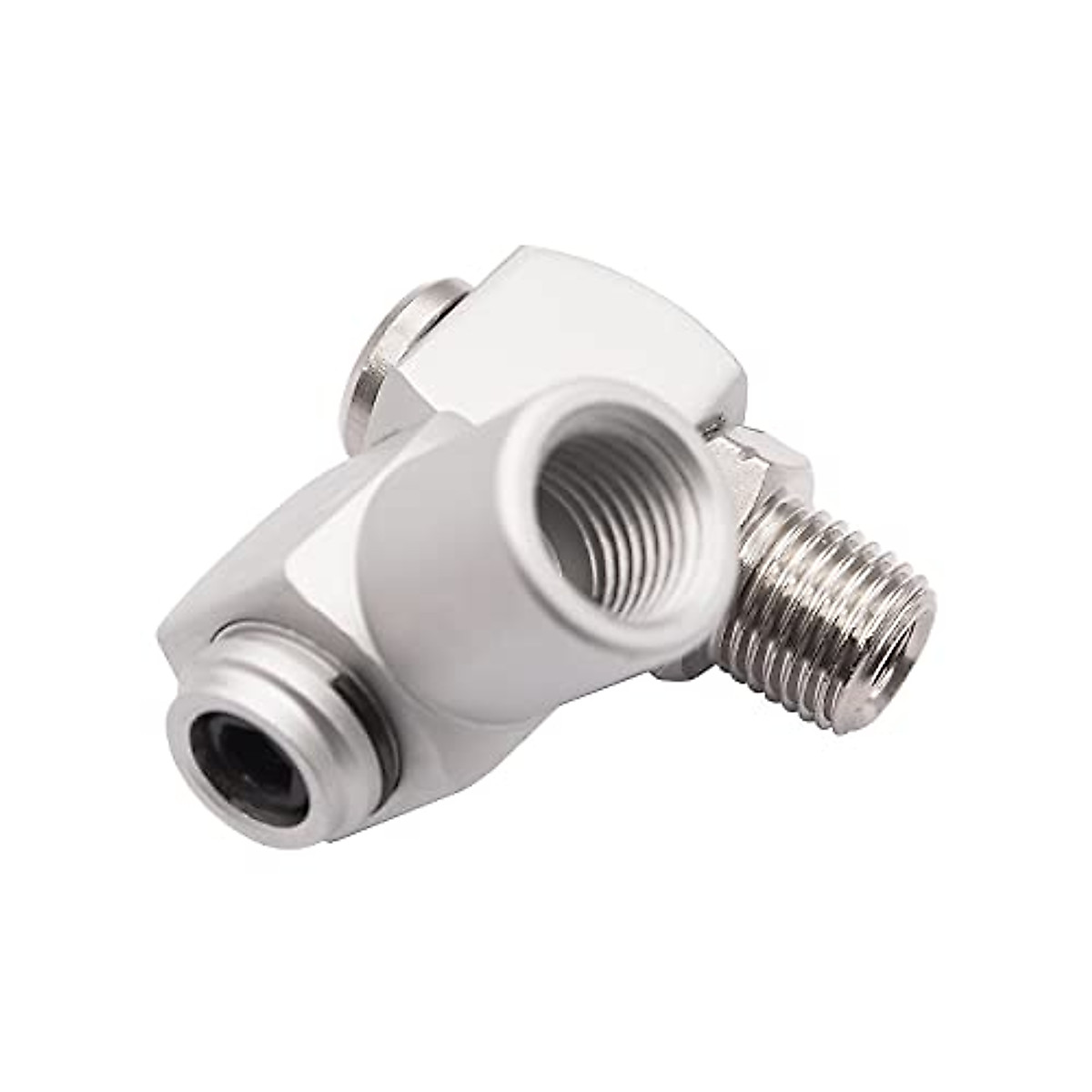 Ruibapa 4PCS 1/4Inch NPT Air Tool 360 Degree Swivel Fitting Portable Air Tool Adapter,Air Hose Connector P-020