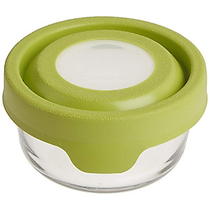 Anchor Hocking TrueSeal 1-Cup Glass Food Storage Container with Airtight Lid, Green