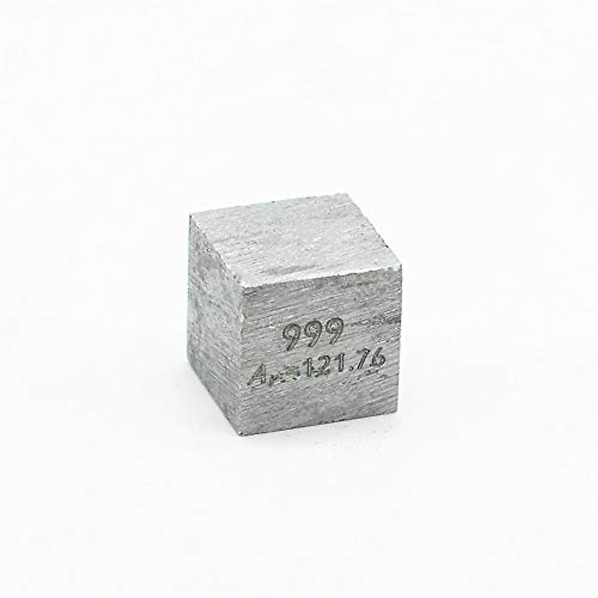 10mm Antimony Element Cube for Element Collection 0.39" Sb Density Cube Periodic Table Collect DIYs Biz Gift