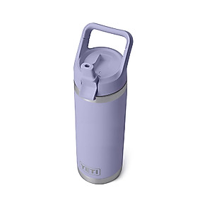 YETI Rambler 18 oz Bottle, Vacuum Insulated, Stainless Steel with Straw Cap, Cosmic Lilac