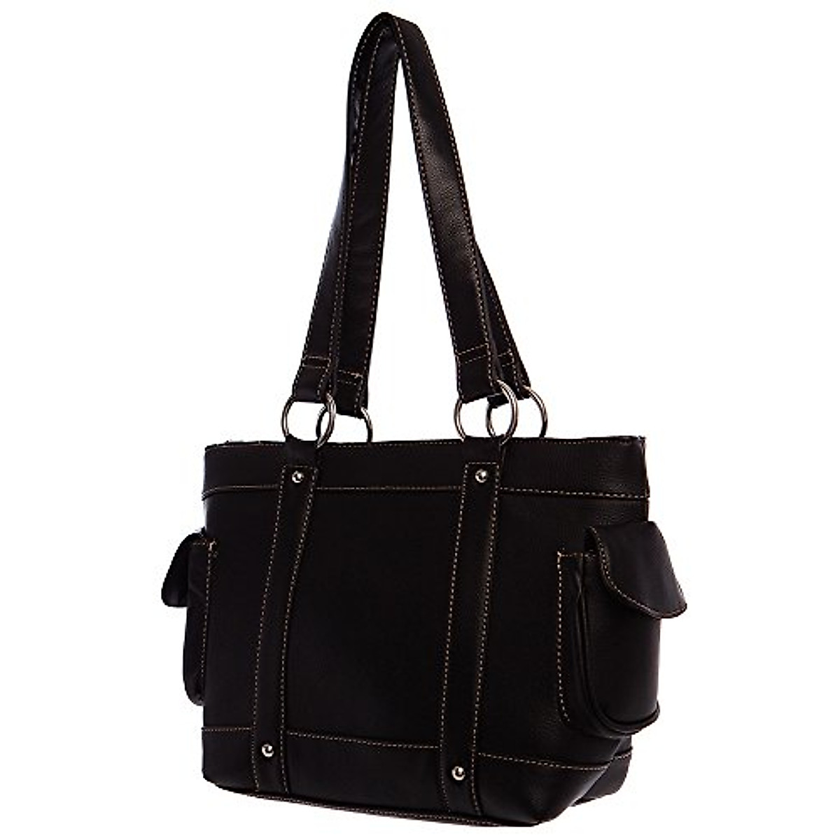 Handbags For All Medium Stitched Tote Shoulder Handbag