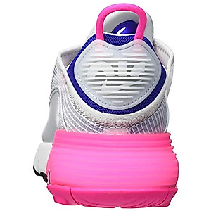 NIKE Women's Running Shoe, White Concord Pink Blast Pure Platinum, 7