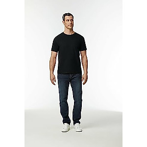 Gildan Adult Softstyle Cotton T-Shirt, Style G64000, Multipack, Black (2-Pack), Large